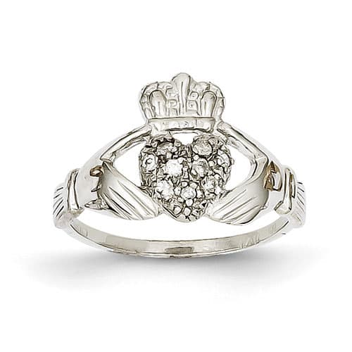 Click here for Gold Classics(tm) 14kt. & 1/10ctw. Diamond Claddag... prices