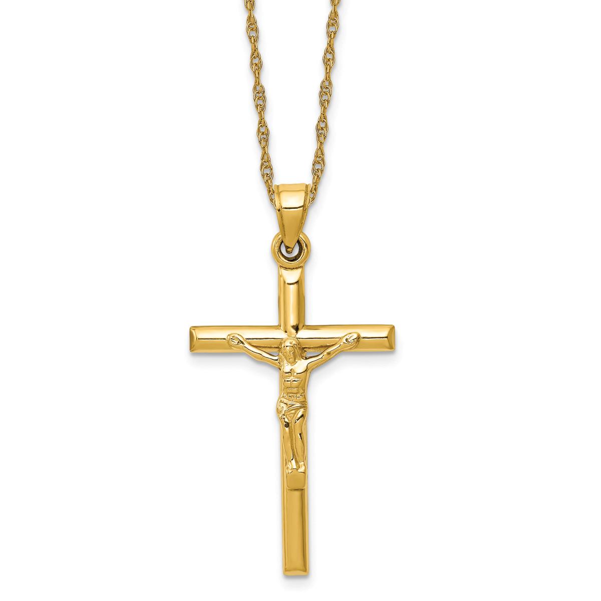 Click here for Gold Classics(tm) 14kt. 18in. Crucifix Pendant Nec... prices