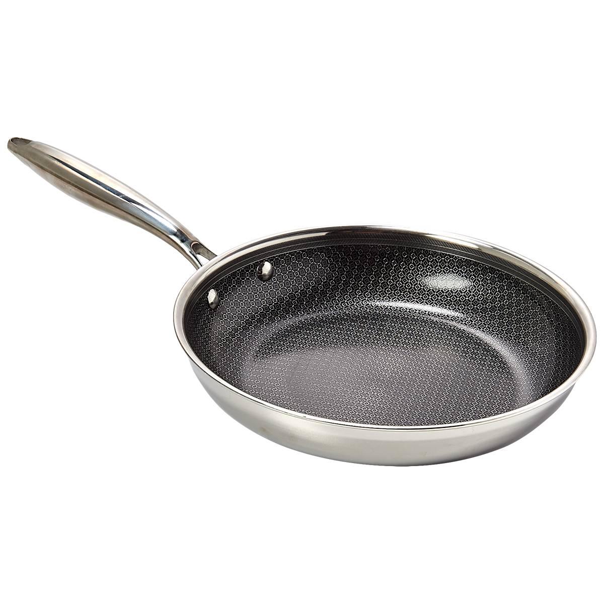 Click here for Basil & Kraft 10in. Honeycomb Triply Frying Pan prices