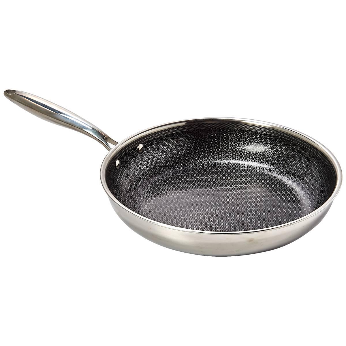 Click here for Basil & Kraft 12in. Honeycomb Triply Frying Pan prices