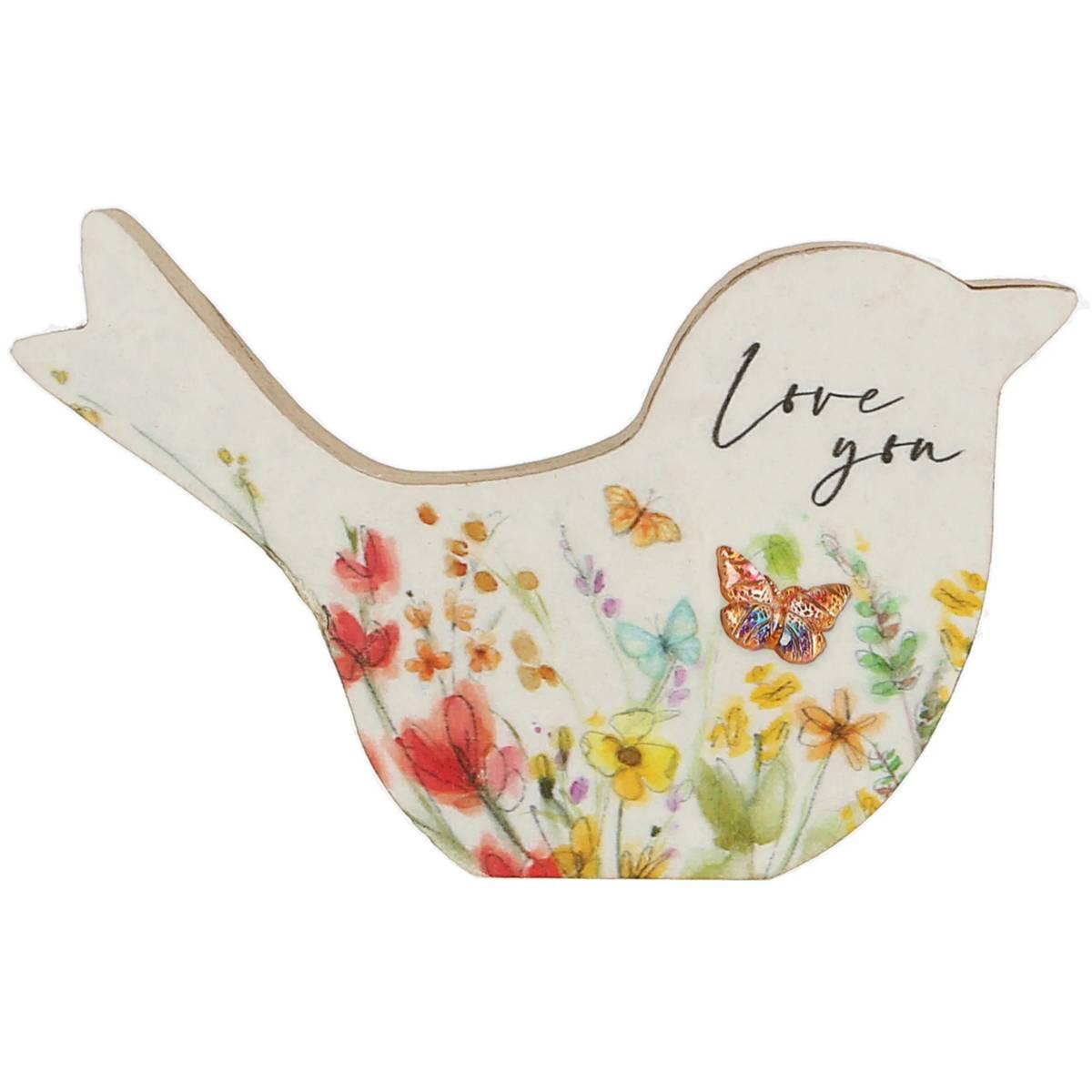 Click here for Pavilion Meadows of Joy Love You Bird Plaque prices