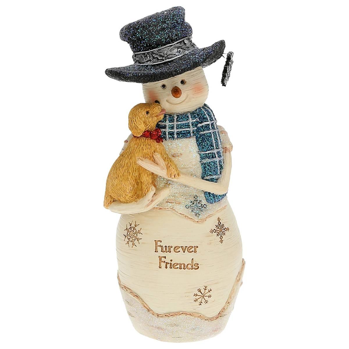 Click here for Pavilion 6in. Furever Friends Snowman Holding Pupp... prices