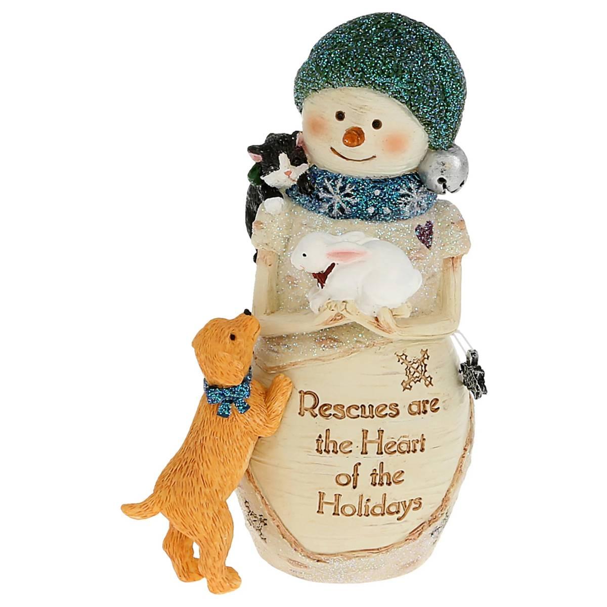 Click here for Pavilion 4.5in. Rescues Snowman with Kitten  Bunny... prices