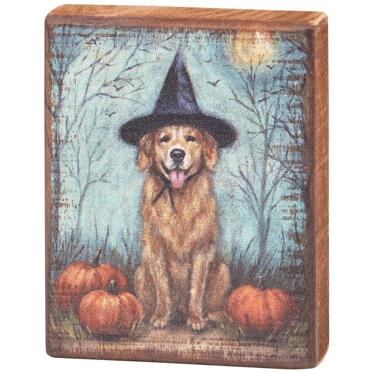 Click here for Primitives By Kathy Dog as Witch Block Sign prices