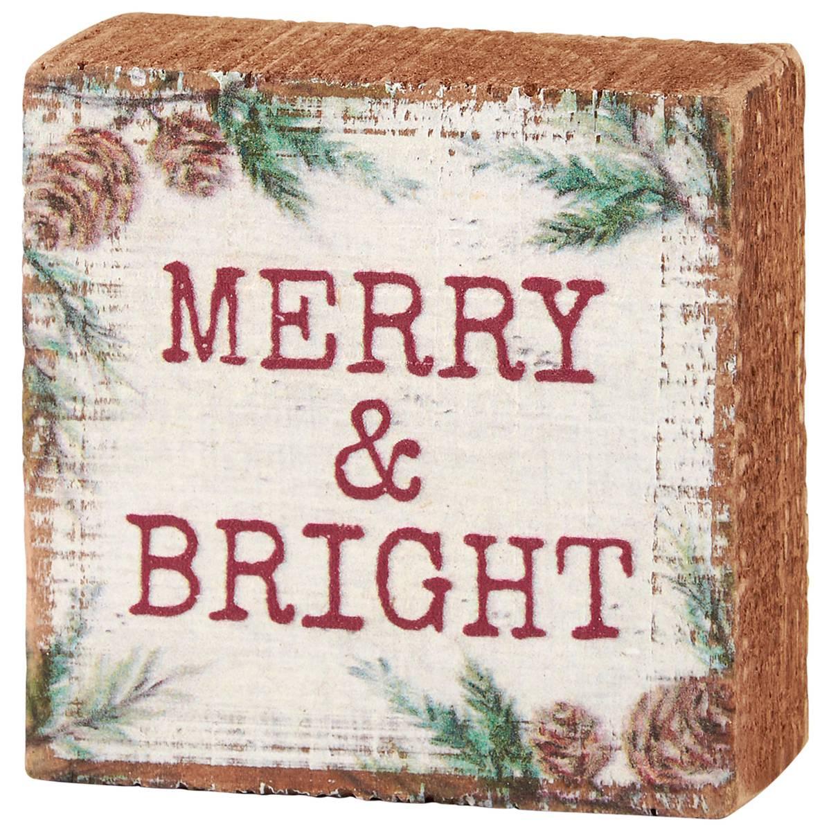 Click here for Primitives By Kathy Merry & Bright Block Sign prices