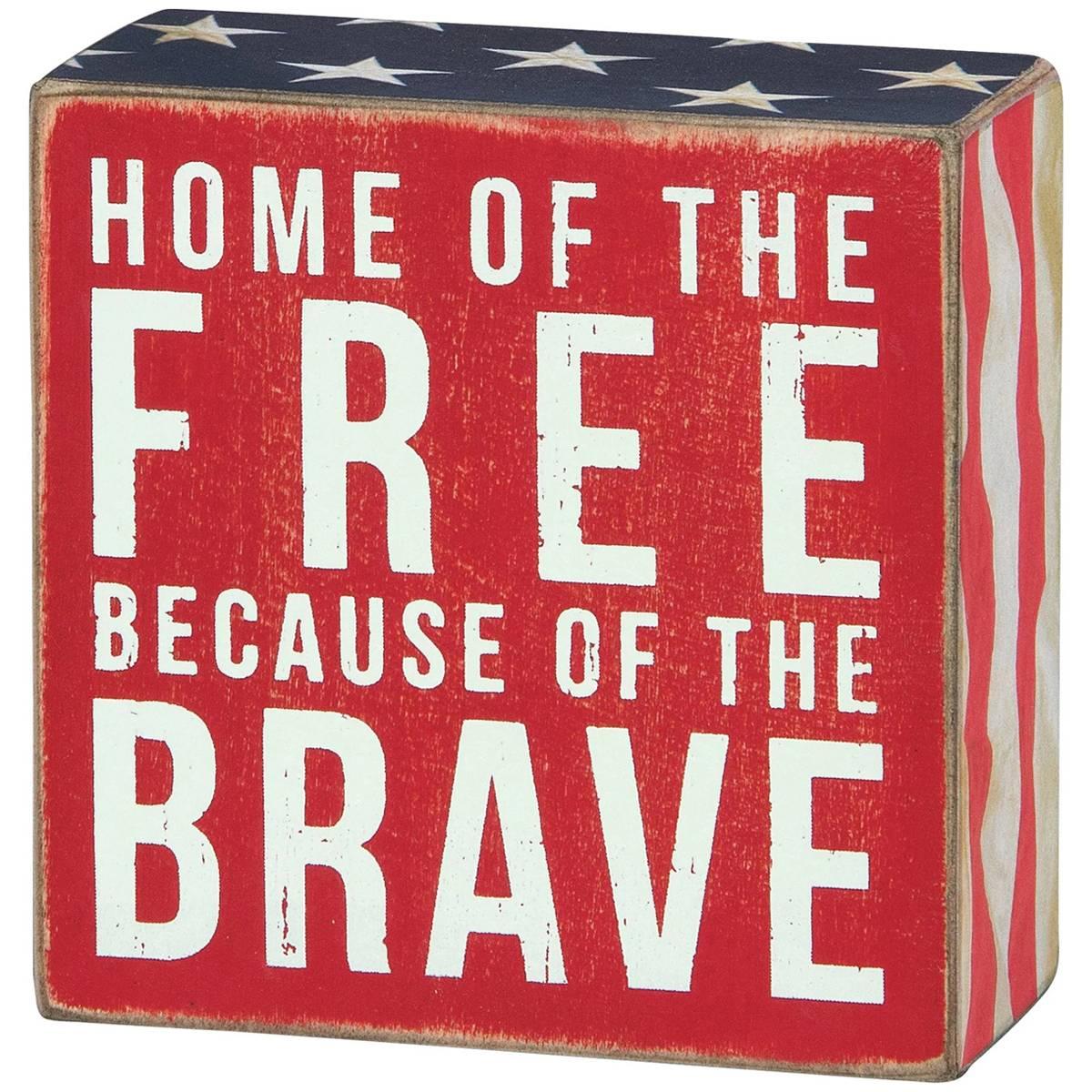 Click here for Primitives By Kathy Box Sign - Home Of The Free prices