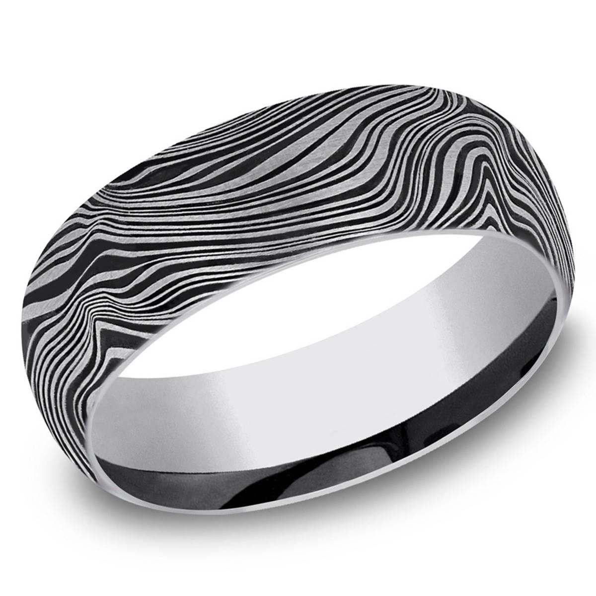 Click here for Mens Endless Affection(tm) 8mm Tungsten Marble Wed... prices
