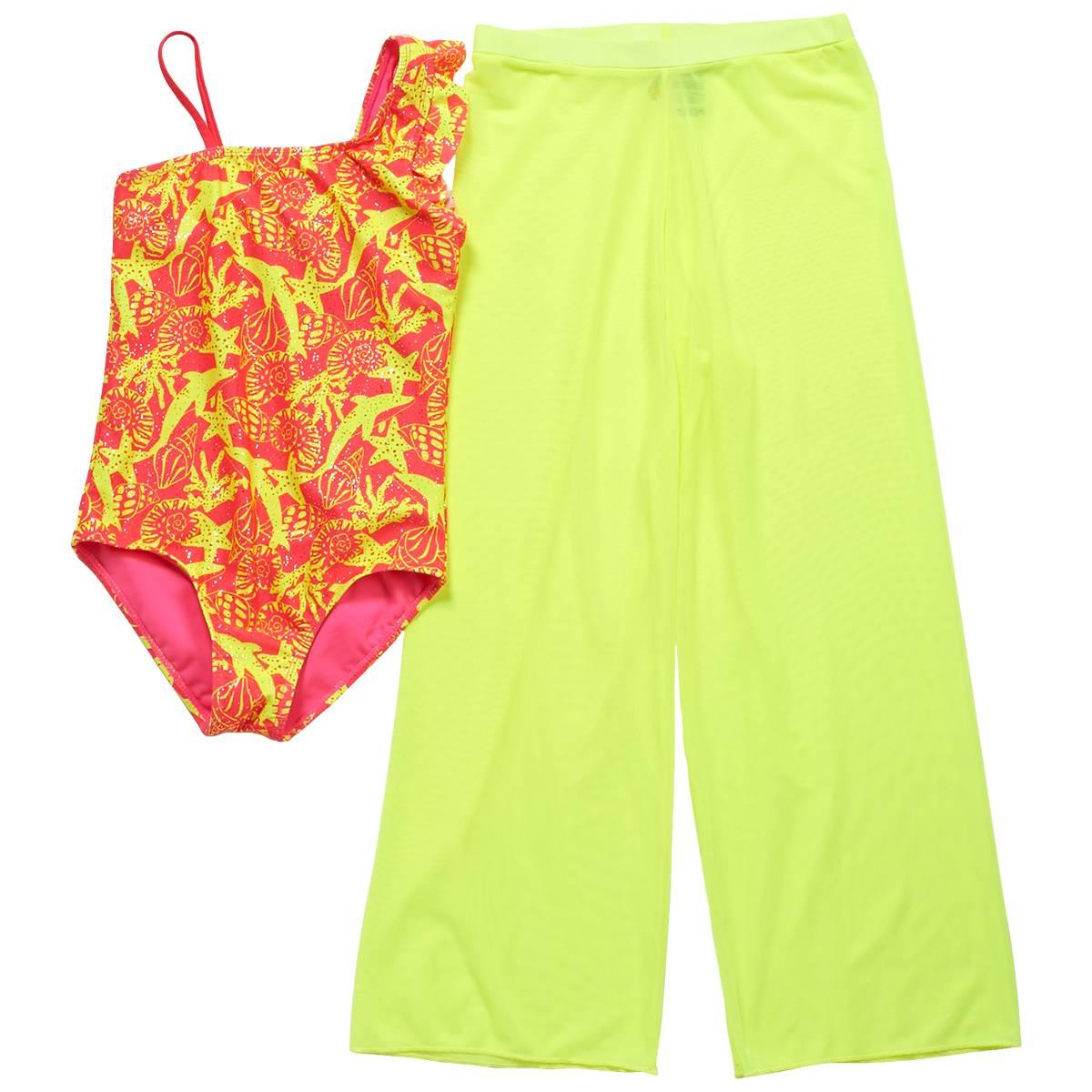 Click here for Girls (7-16) Kensie Girl Shell One Piece Swimsuit... prices