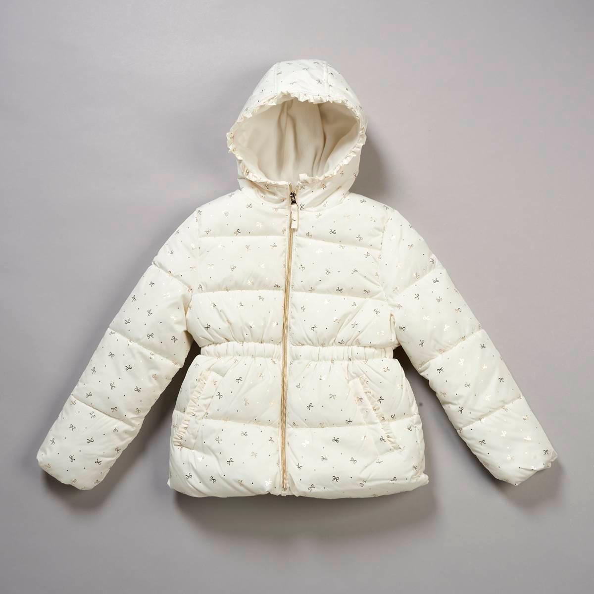 Click here for Girls (4-6x) Pink Platinum(R) Foil Bow Puffer prices