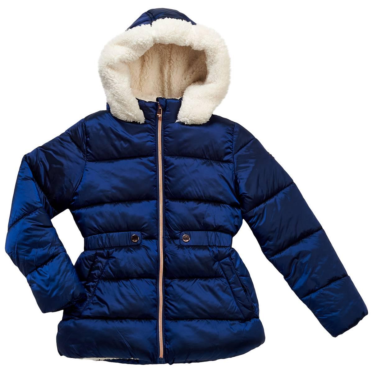 Click here for Girls (7-16) Kensie Girl Iridescent Puffer Coat wi... prices