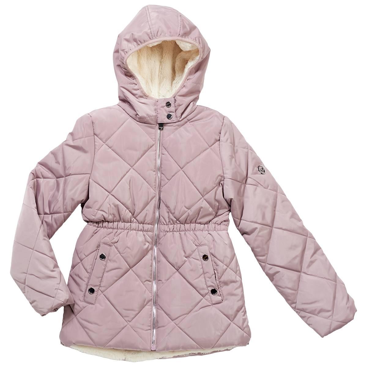 Click here for Girls (7-16) Kensie Girl Diamond Quilt Puffer w/ F... prices