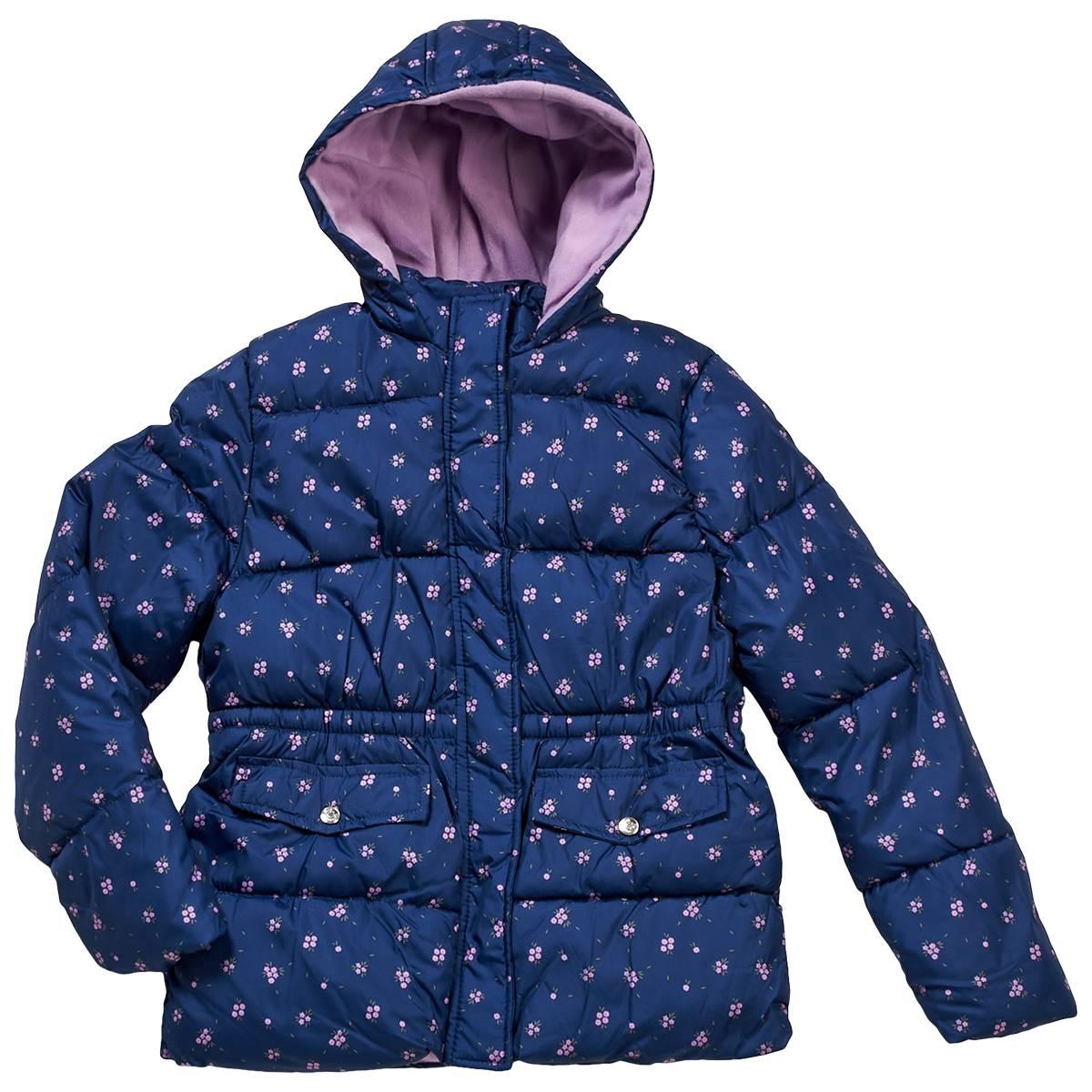 Click here for Girls (7-16) Pink Platinum(R) Ditsy Floral Puffer... prices