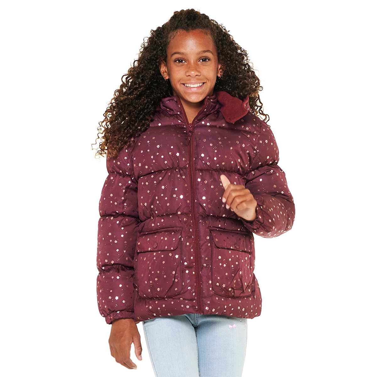 Click here for Girls (7-16) Pink Platinum(R) Foil Ditsy Floral Pu... prices