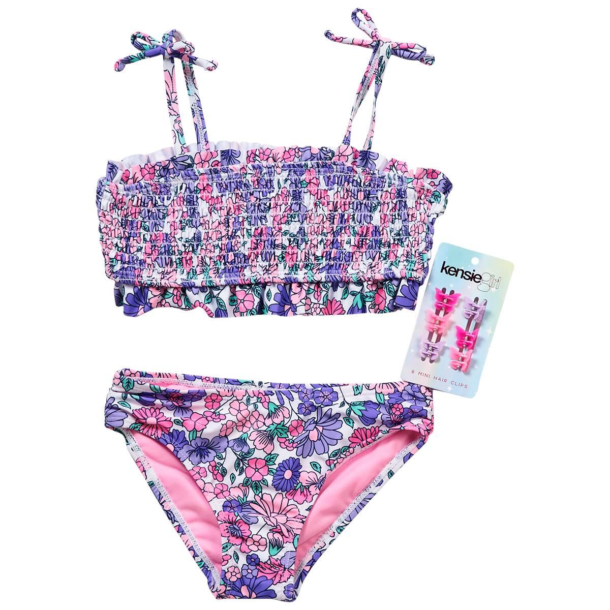 Click here for Girls (4-6x) Kensie Girl  2pc. Smocked Floral Swim... prices