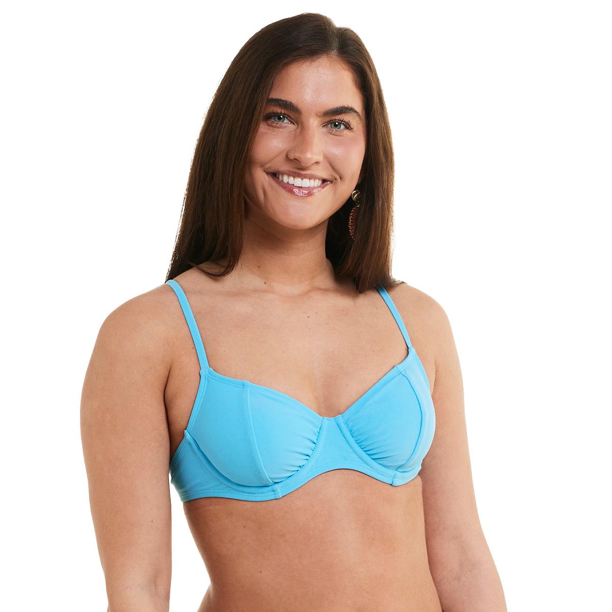 Click here for Juniors California Sunshine Solid Underwire Swim T... prices