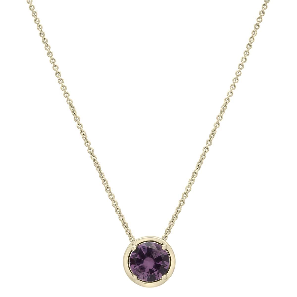Click here for Gold-Plated Lab-Grown Alexandrite Center Stone Pen... prices