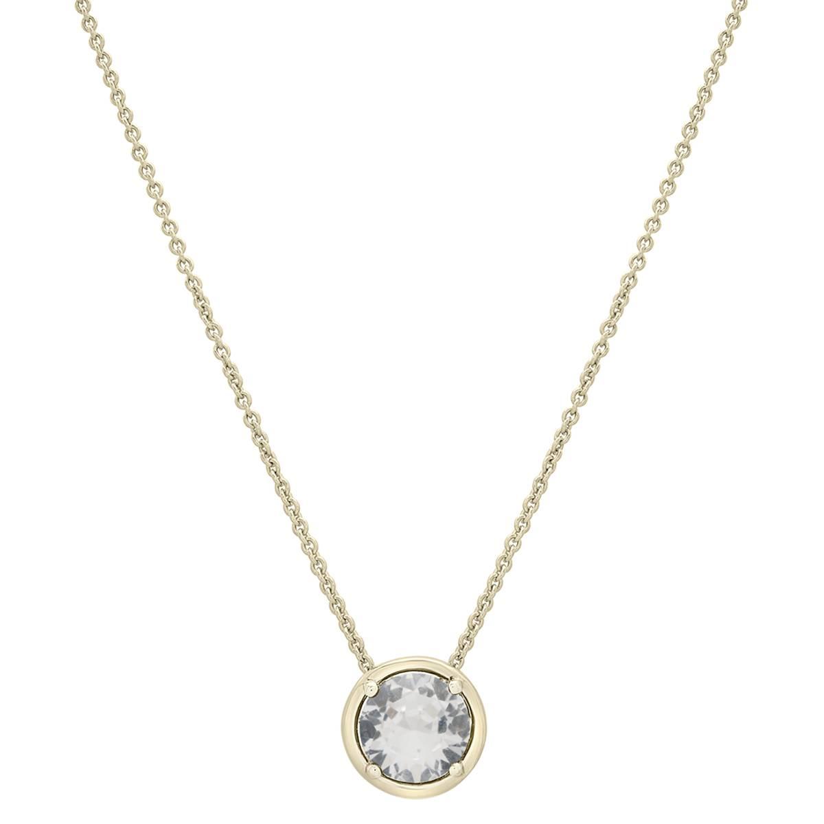 Click here for Gold-Plated Lab-Grown White Sapphire Center Stone... prices