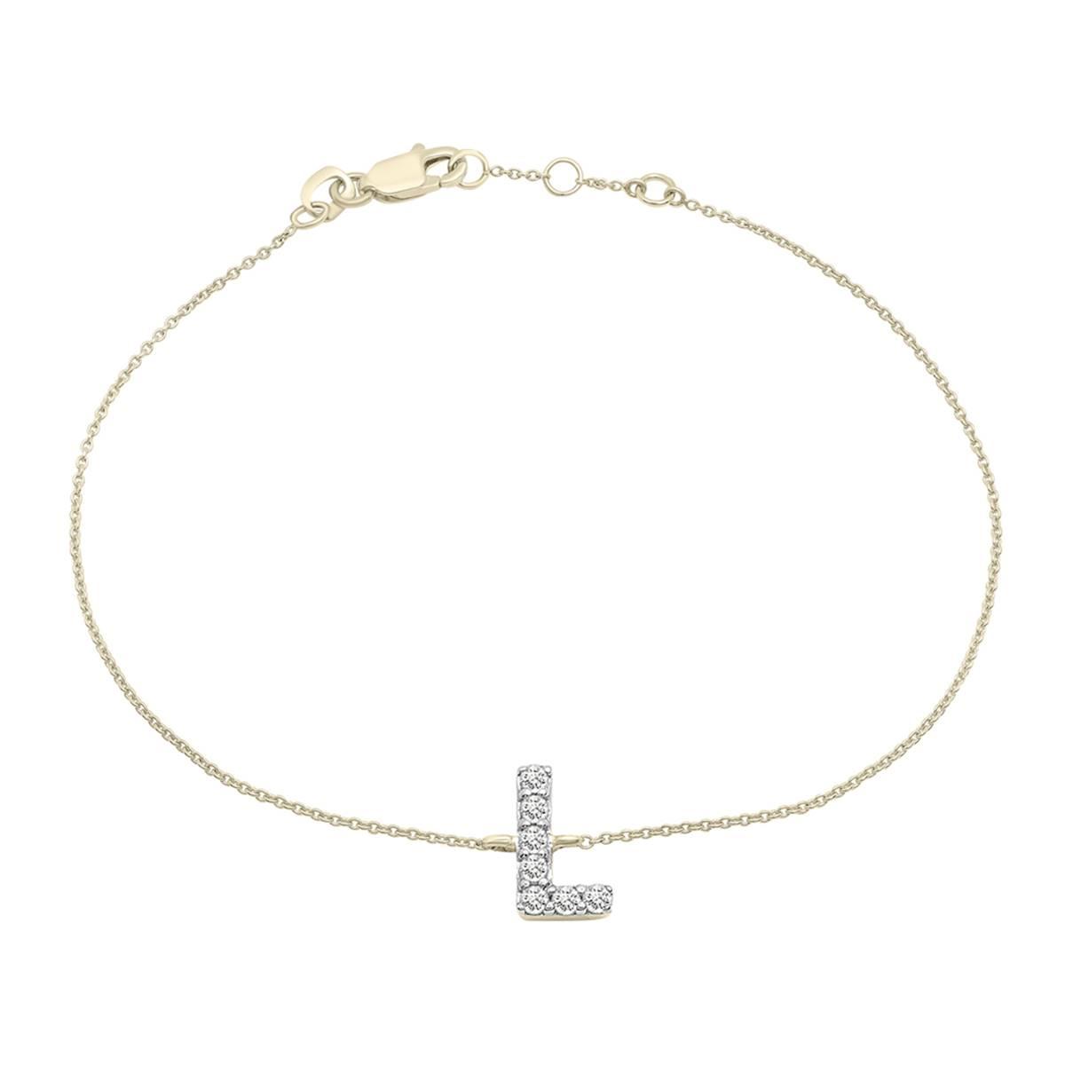 Click here for Diamond Classics(tm) 1/20ctw. Diamond Initial L Br... prices