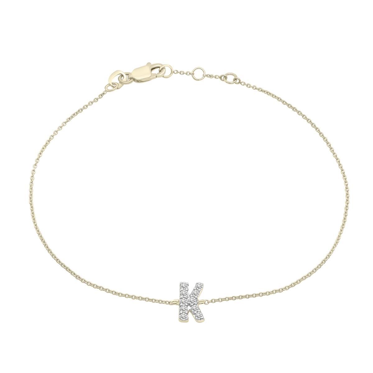 Click here for Diamond Classics(tm) 1/20ctw. Diamond Initial K Br... prices