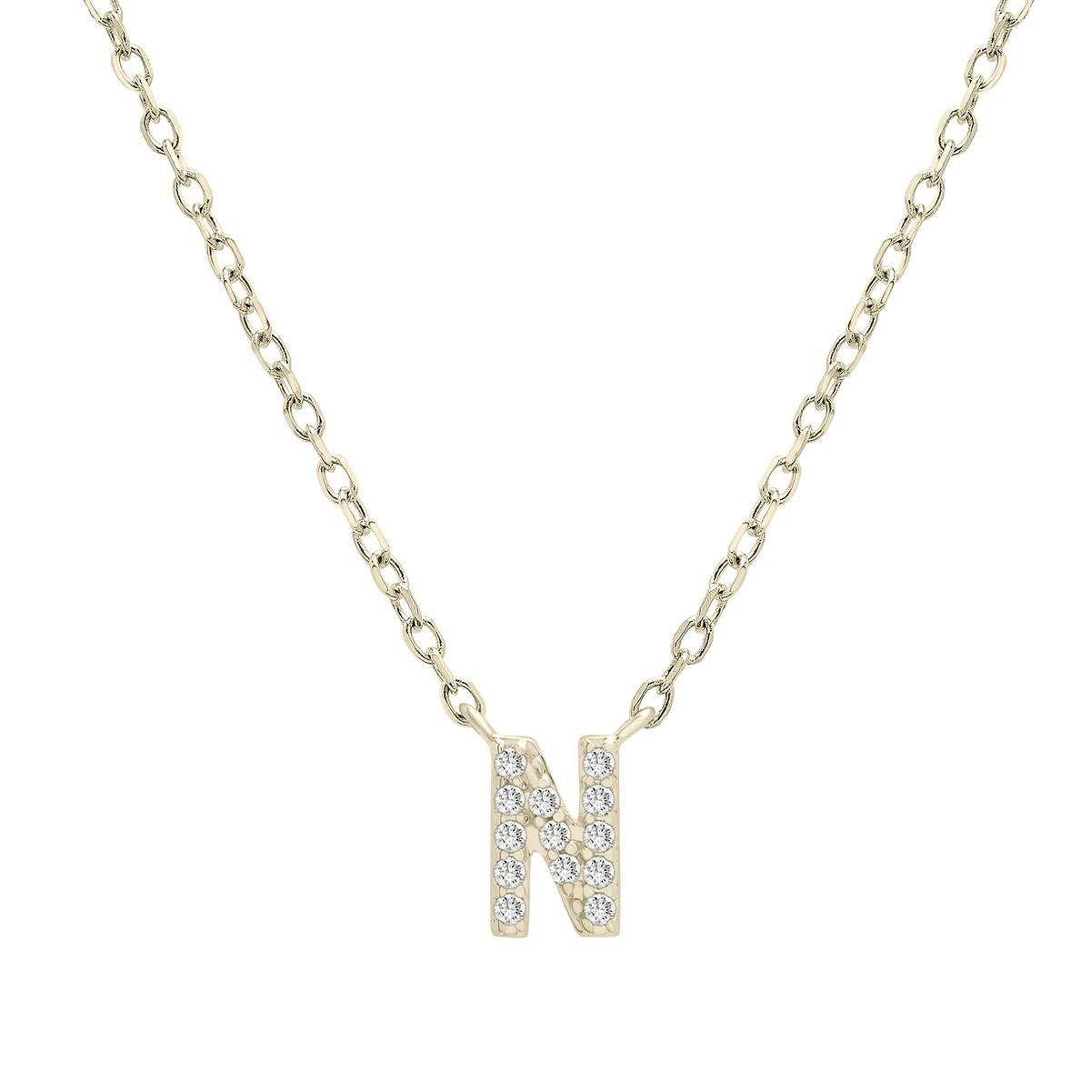 Click here for Diamond Classics(tm) 1/20ctw. Diamond Initial N Ne... prices