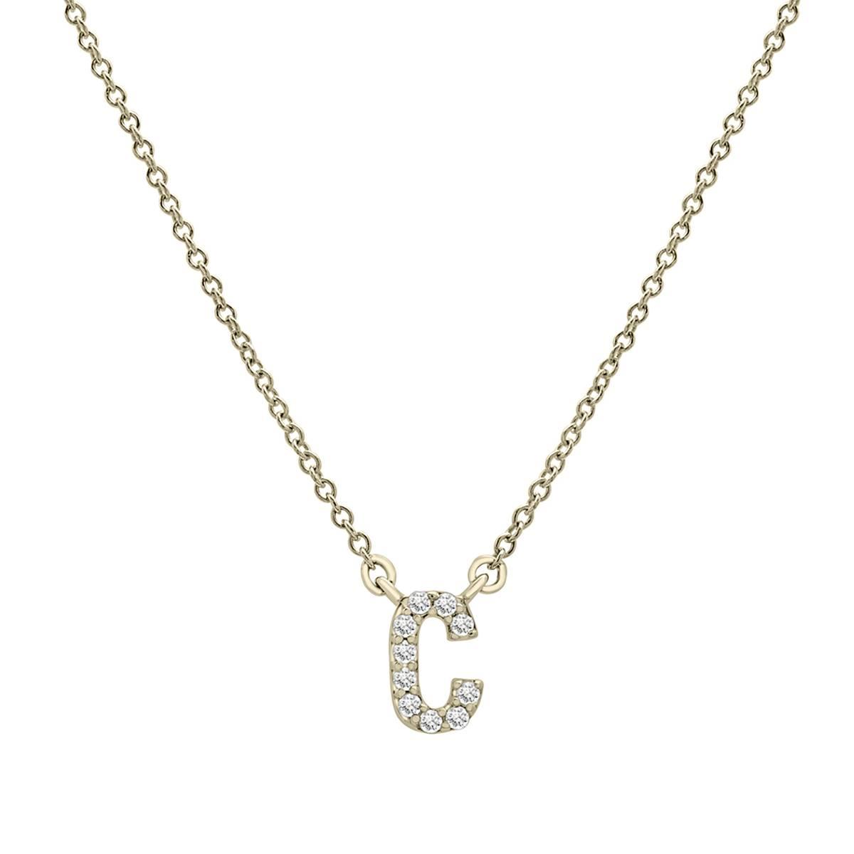 Click here for Diamond Classics(tm) 1/20ctw. Diamond Initial C Ne... prices