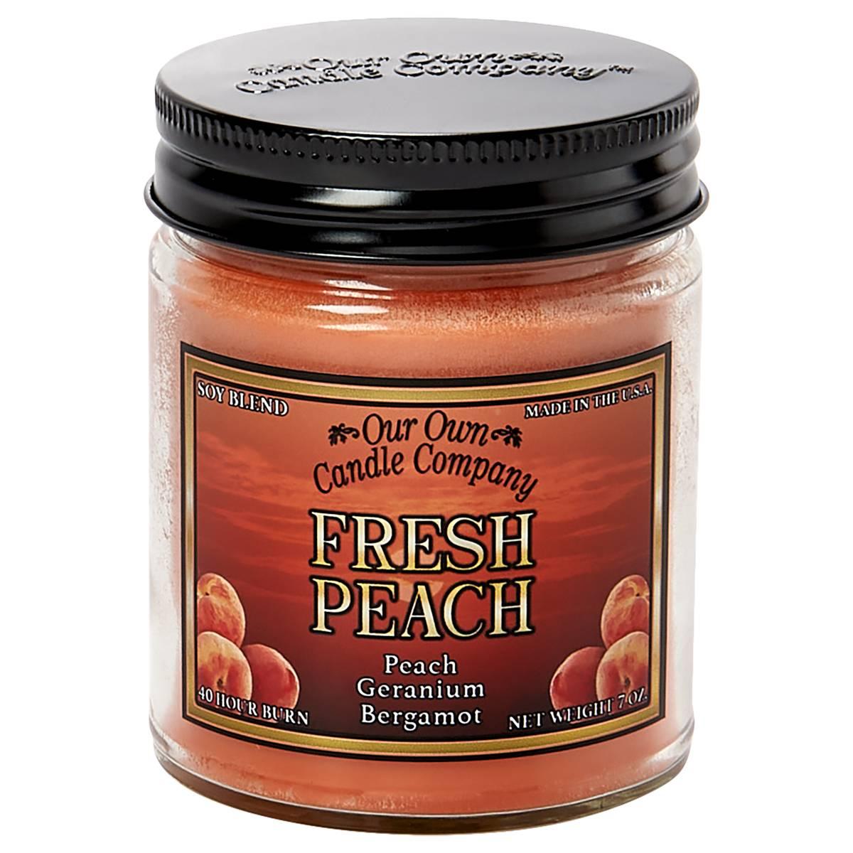 Click here for Our Own Candle Company 7oz. Fresh Peach Jar Candle prices