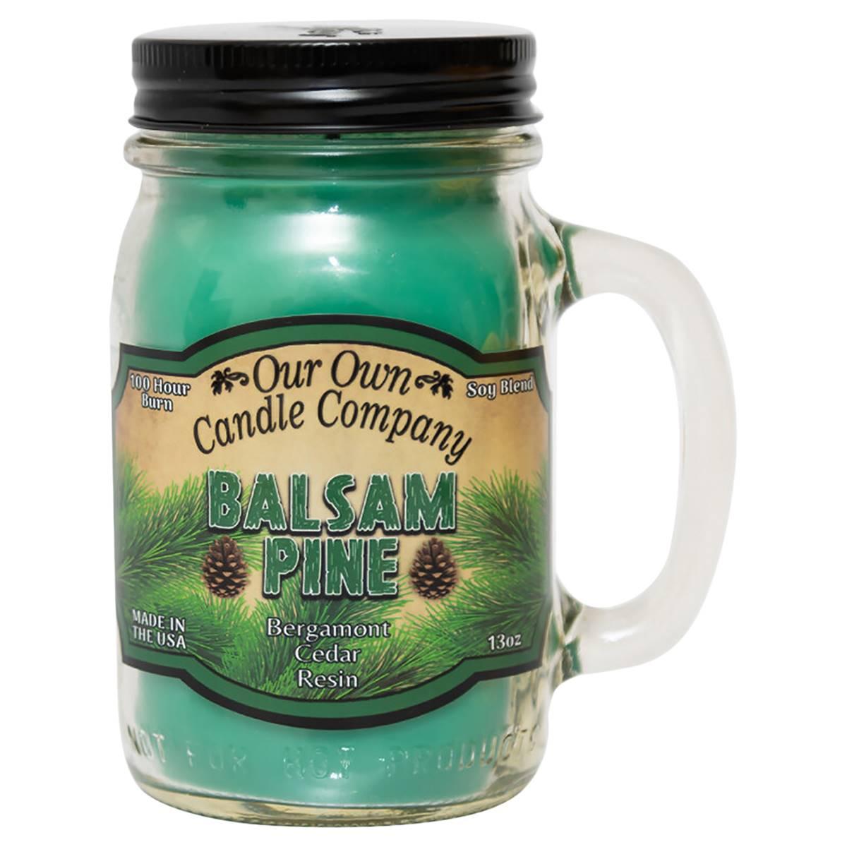 Click here for Our Own Candle Company Balsam 13.5oz. Mason Jar Ca... prices
