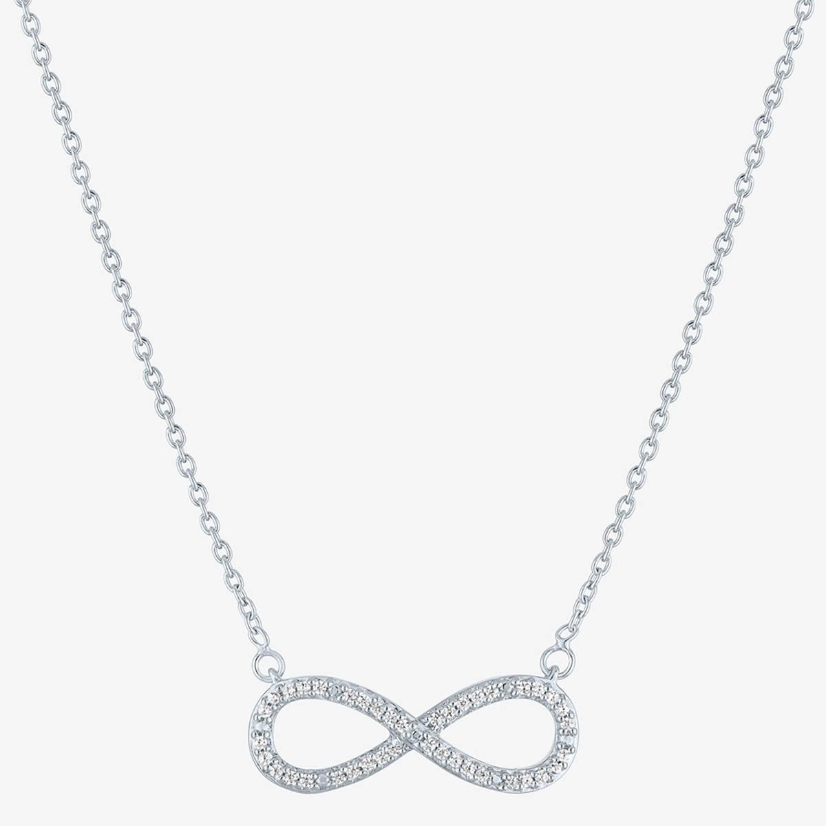 Click here for Nova Star(R) Sterling Silver Lab Grown Diamond Inf... prices
