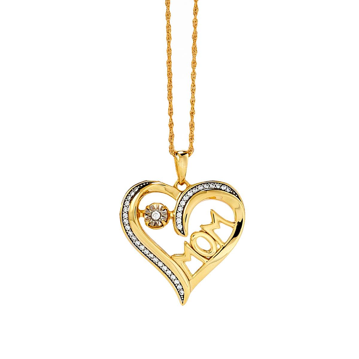 Click here for Nova Star(R) Sterling Silver Lab Grown Diamond Mom... prices