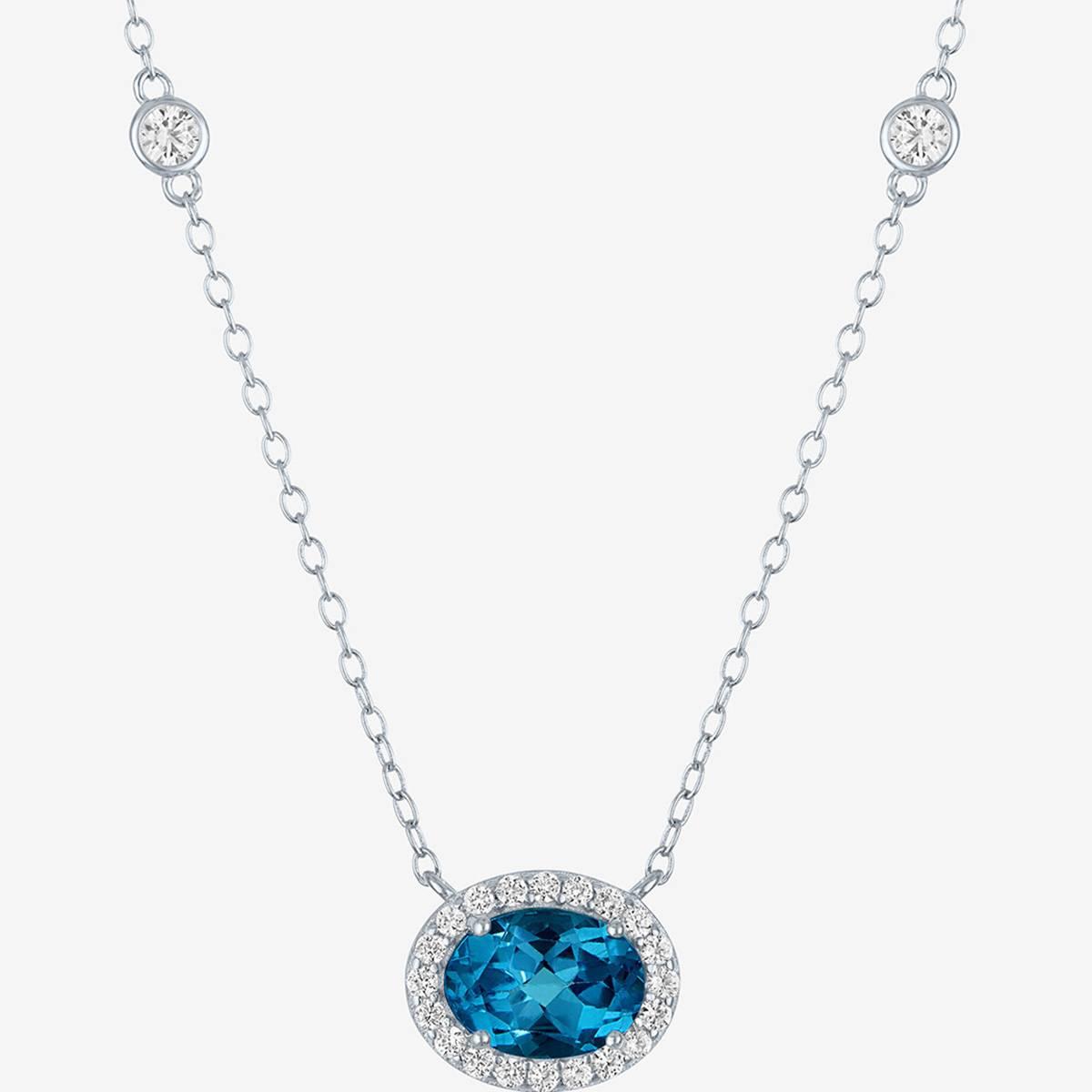 Click here for Nova Star(R) London Blue Topaz w/ Lab Grown Sapphi... prices