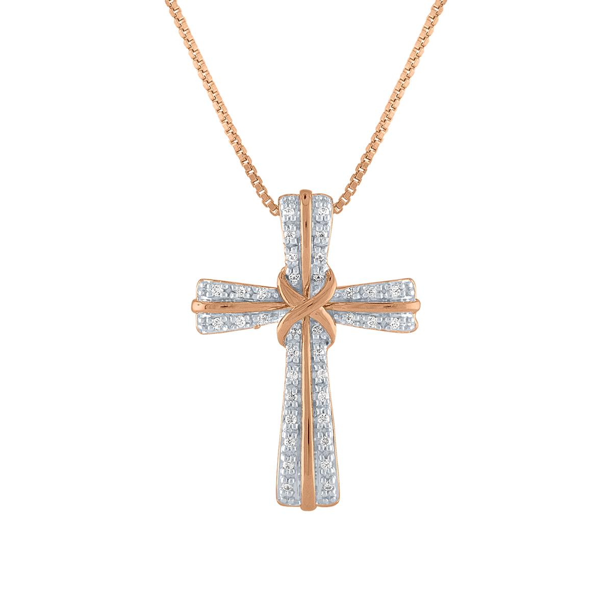 Click here for Diamond Classics(tm) Sterling Silver 1/10ctw. Cros... prices