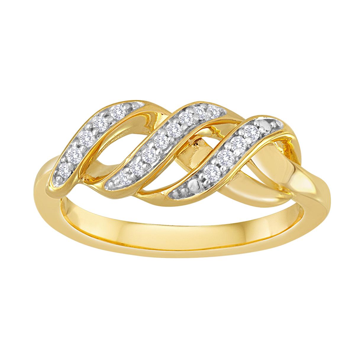 Click here for Diamond Classics(tm) Yellow Gold over Silver Diamo... prices