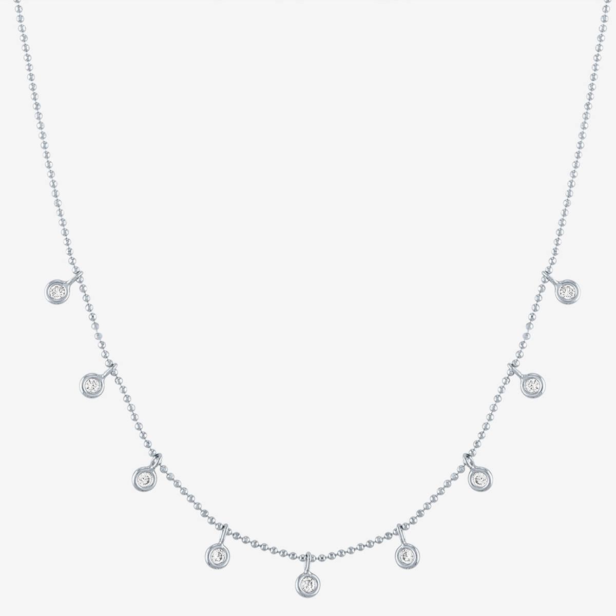 Click here for Nova Star(R) Lab-Grown Diamond Dangle Bezel Neckla... prices