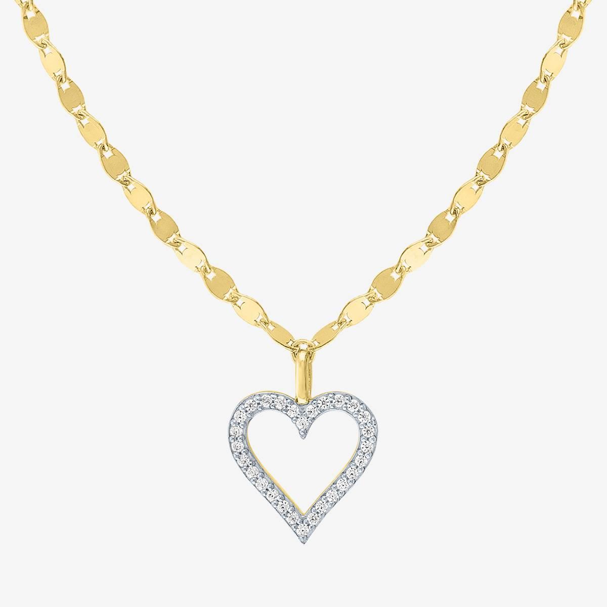 Click here for Nova Star(R) 1/10ctw. Lab Grown Diamond Heart Pend... prices
