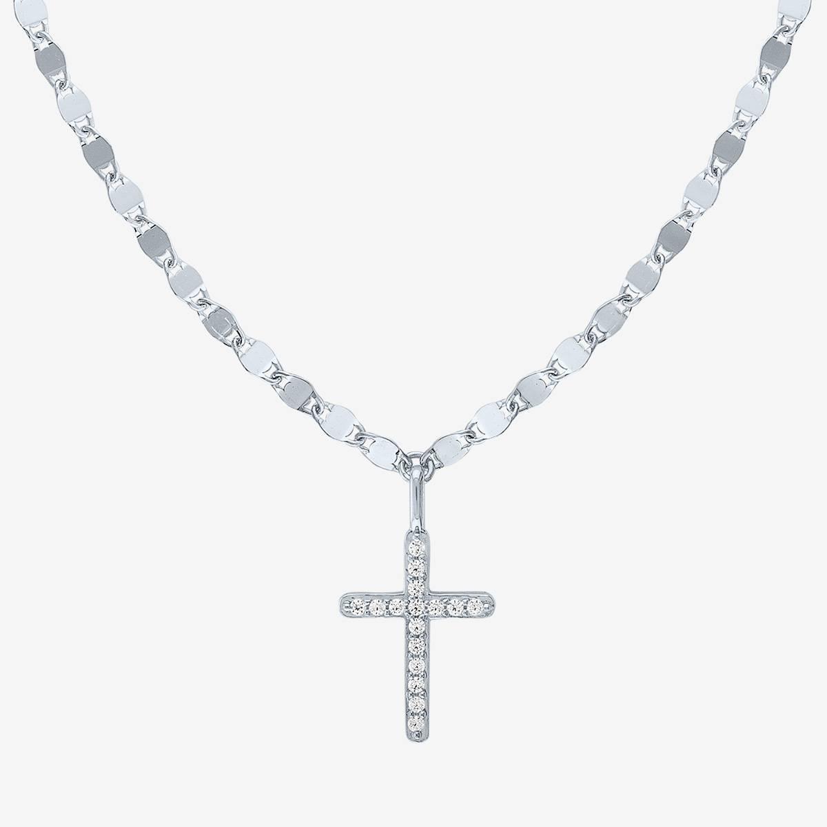 Click here for Nova Star(R) 1/10ctw. Lab Grown Diamond Cross Pend... prices