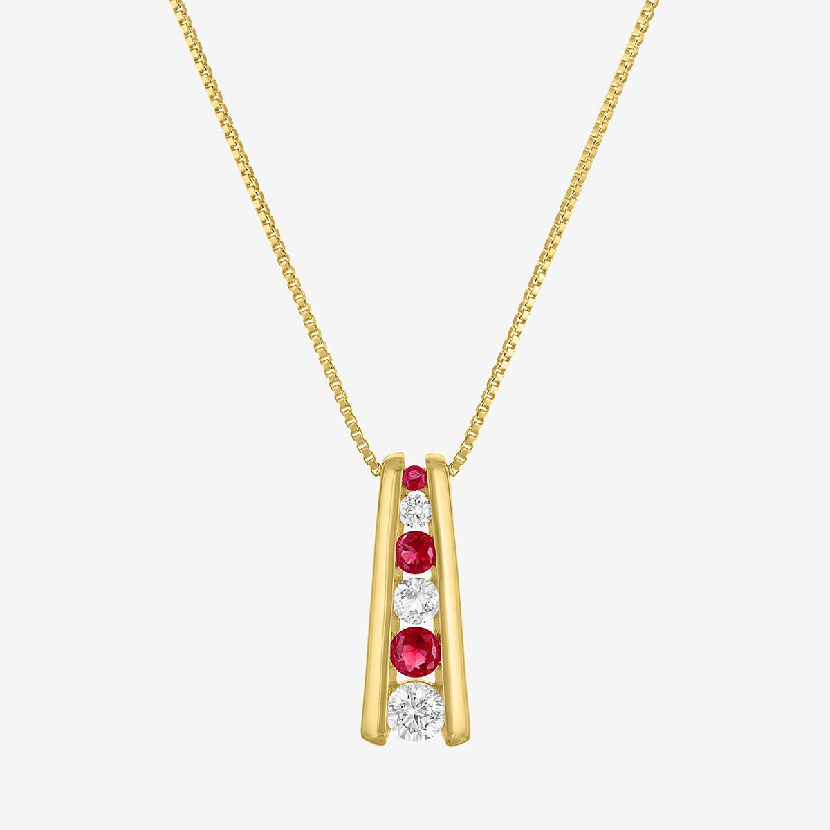 Click here for Gemstone Classics(tm) Lab Grown Ruby & Sapphire La... prices