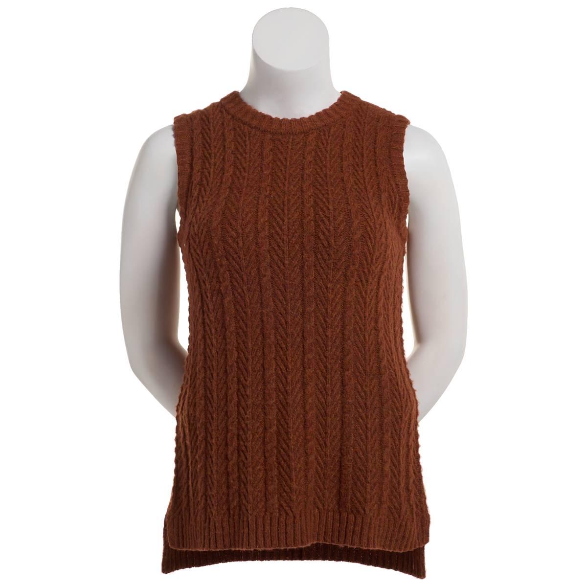 Click here for Womens Joseph A. Ribbed Solid Cable Knit Sweater V... prices