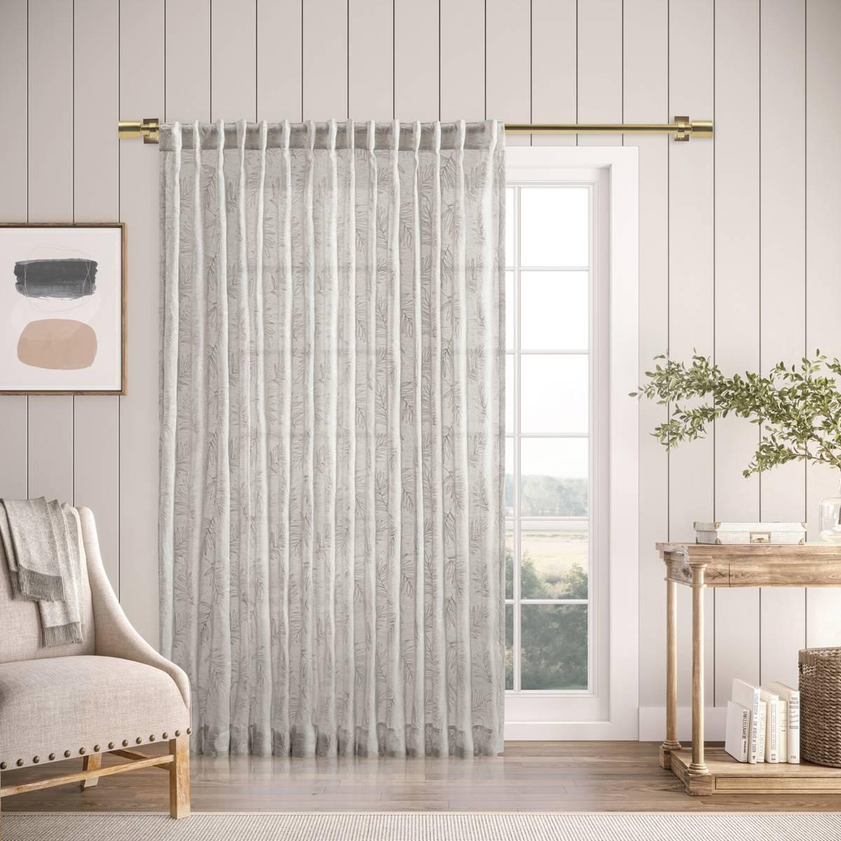 Click here for Ricardo Sheer Leaf Rod Pocket With Back Tab Patio... prices