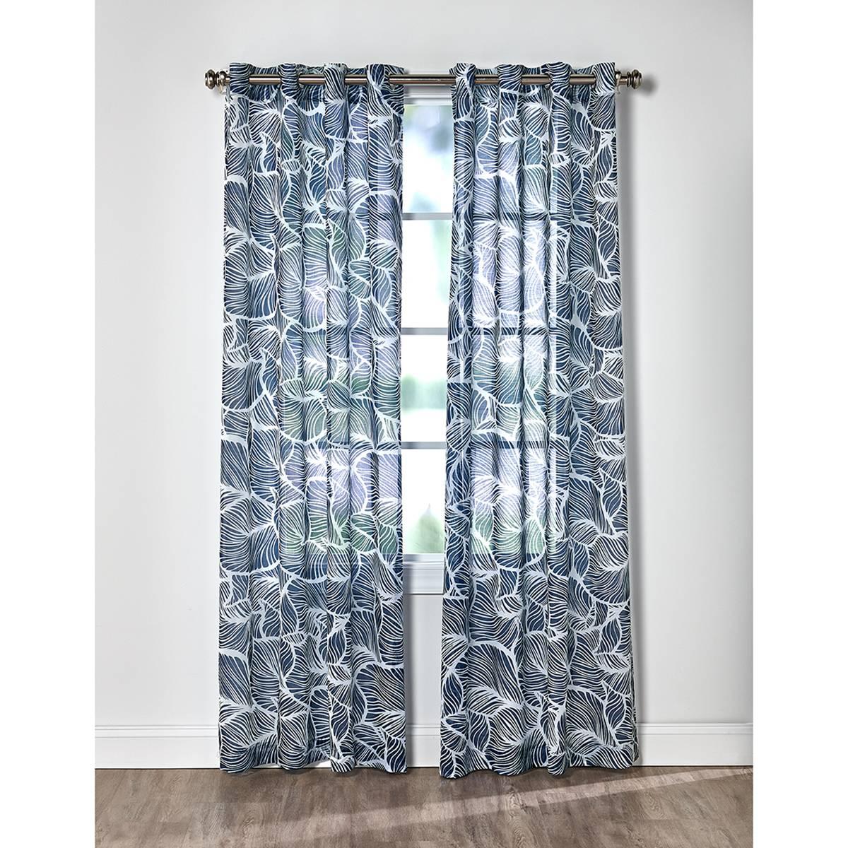 Click here for Oasis Grommet Print Sheer Indoor/Outdoor Panel Cur... prices