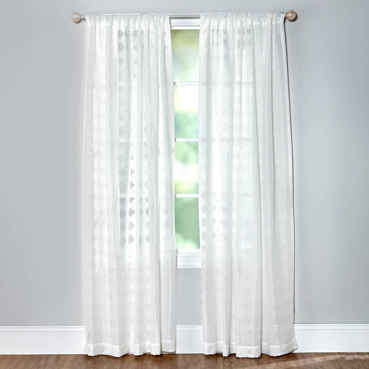 Click here for Alicia Textured Sheer No Header Panel Curtain prices