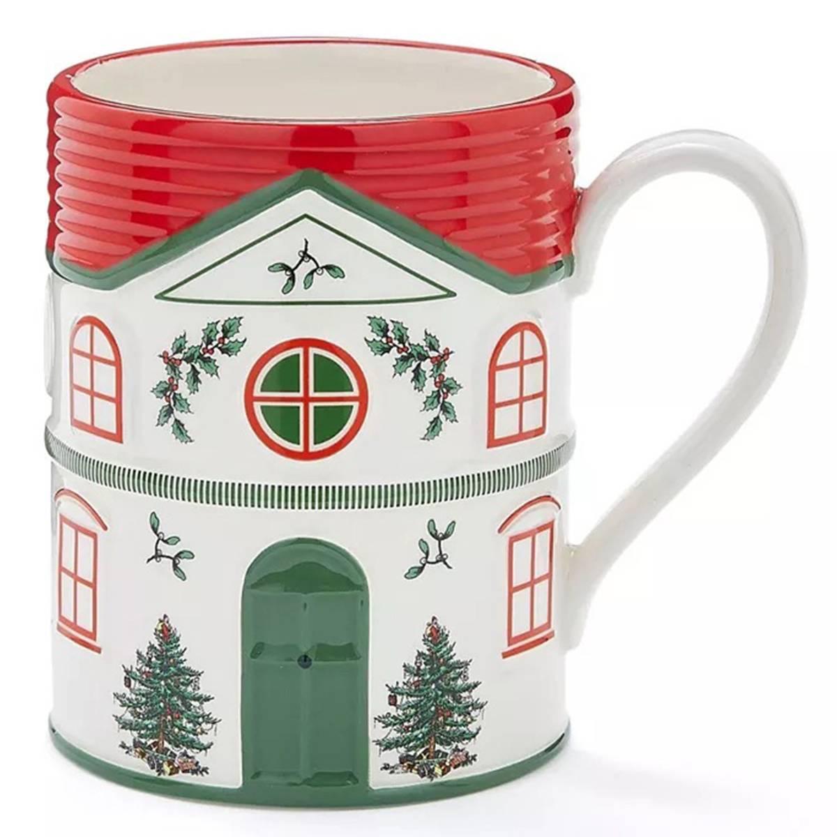 Click here for Spode Christmas Village 14oz Mug - Red prices