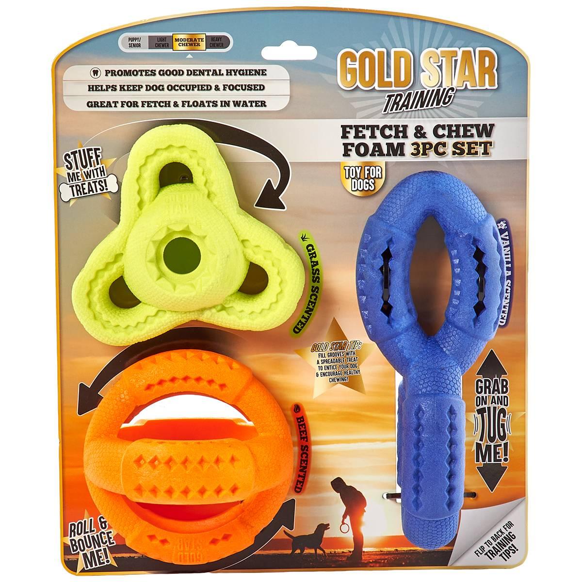 Click here for Gold Star Training Dog Toy - 3 Pack prices