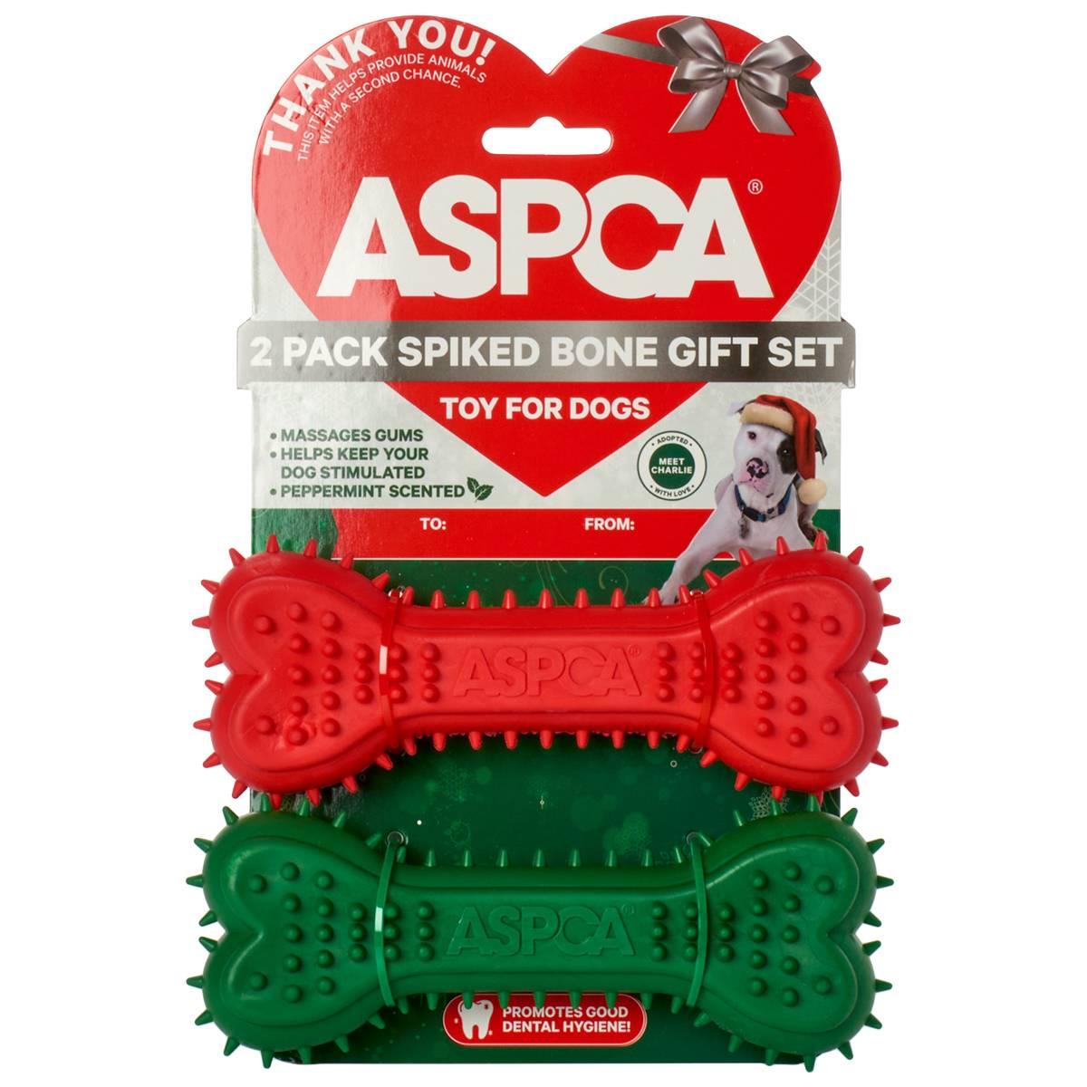 Click here for ASPCA Christmas 2pk. Spiked Bone Gift Set prices