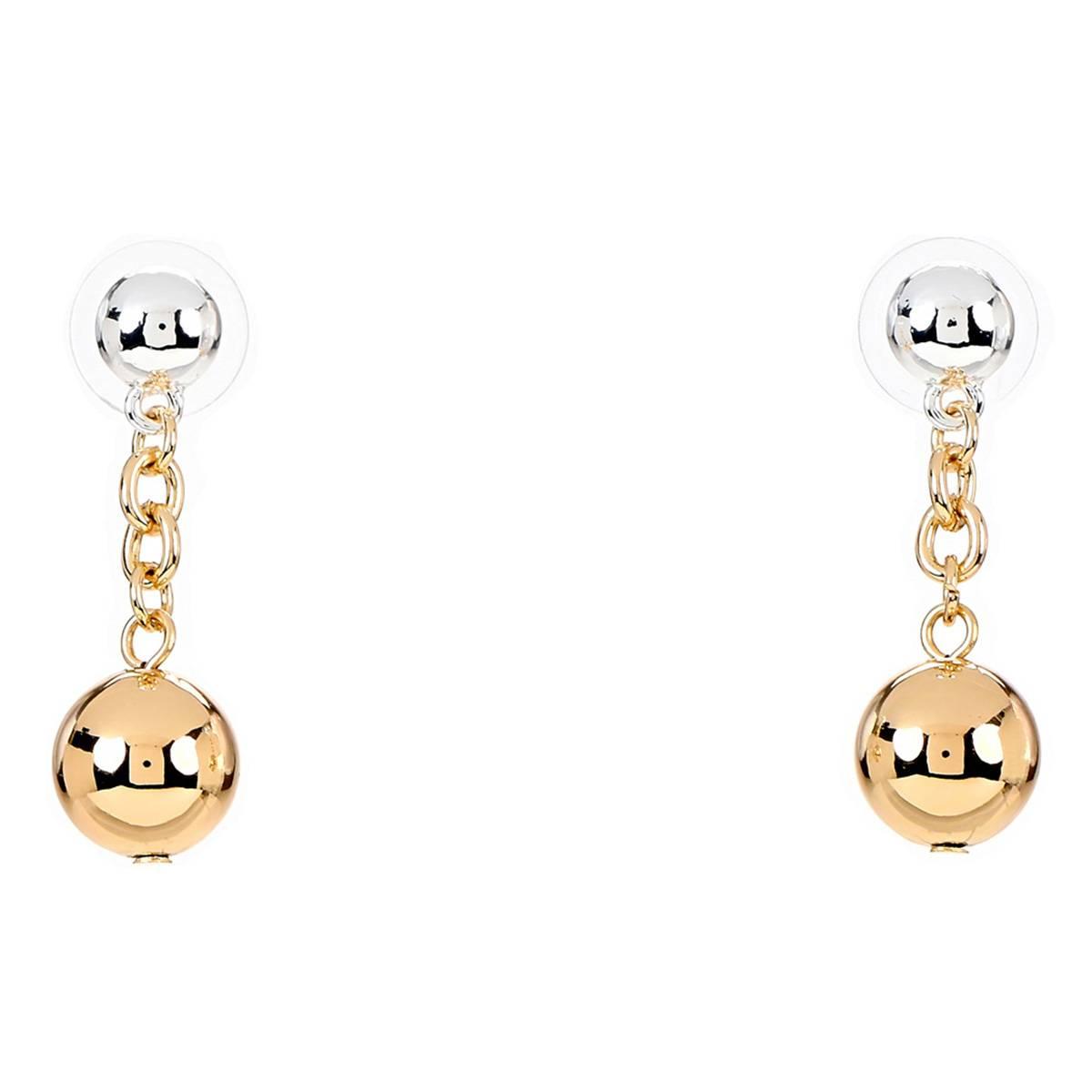 Click here for Design Collection Two-Tone Bead Dangle Earrings prices