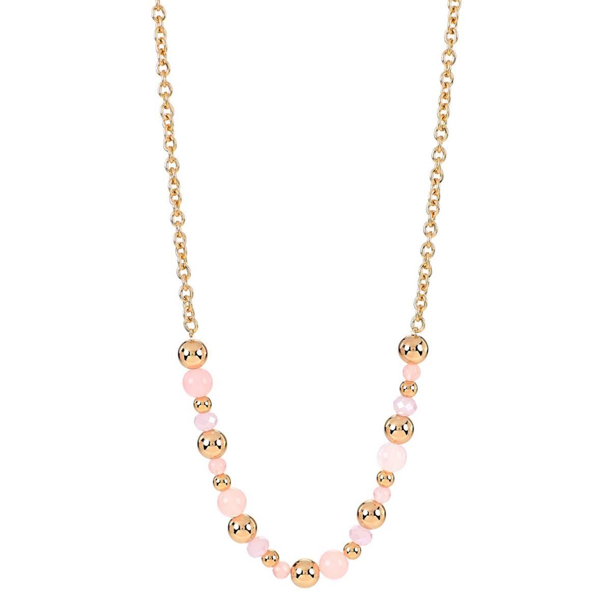 Click here for Design Collection Gold & Rose Beaded Necklace prices