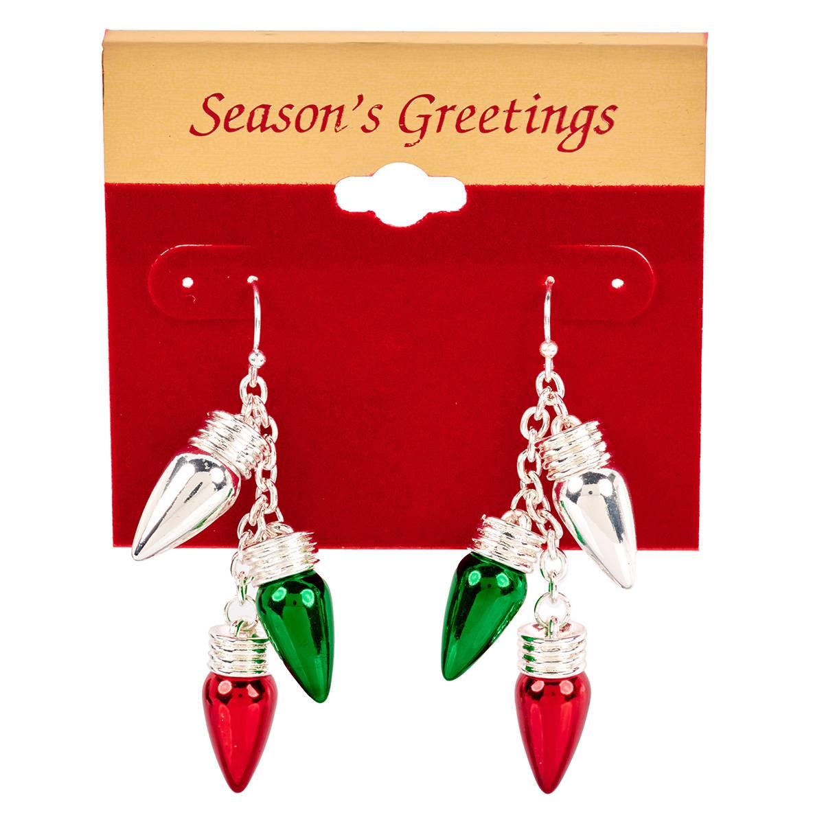 Click here for Red & Green Holiday Drop Earrings prices