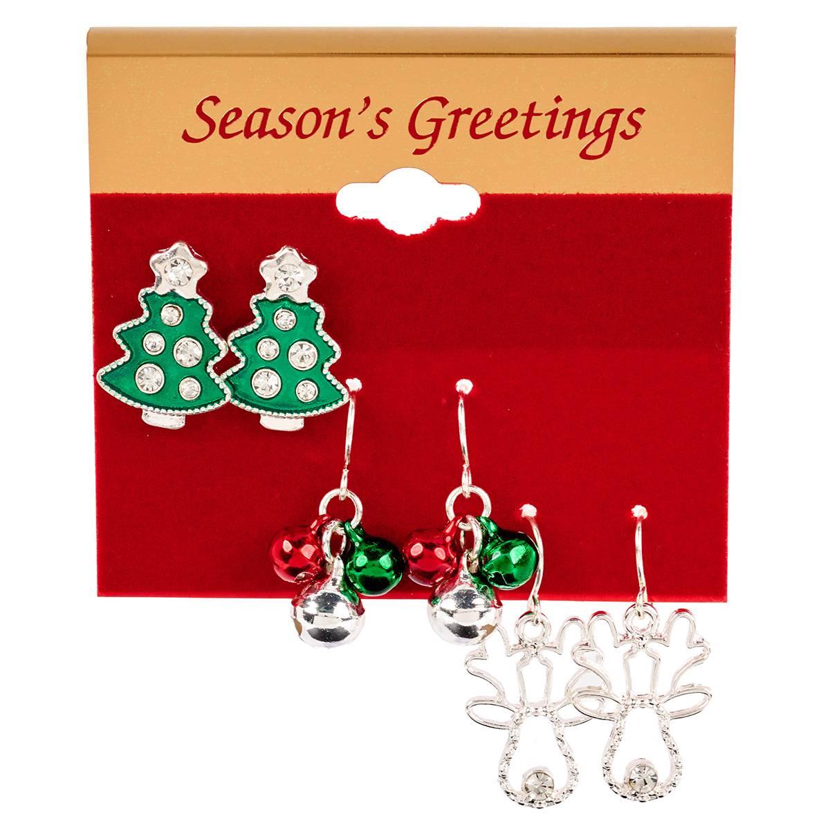 Click here for Reindeer/Christmas Tree/Bell Earring Trio prices