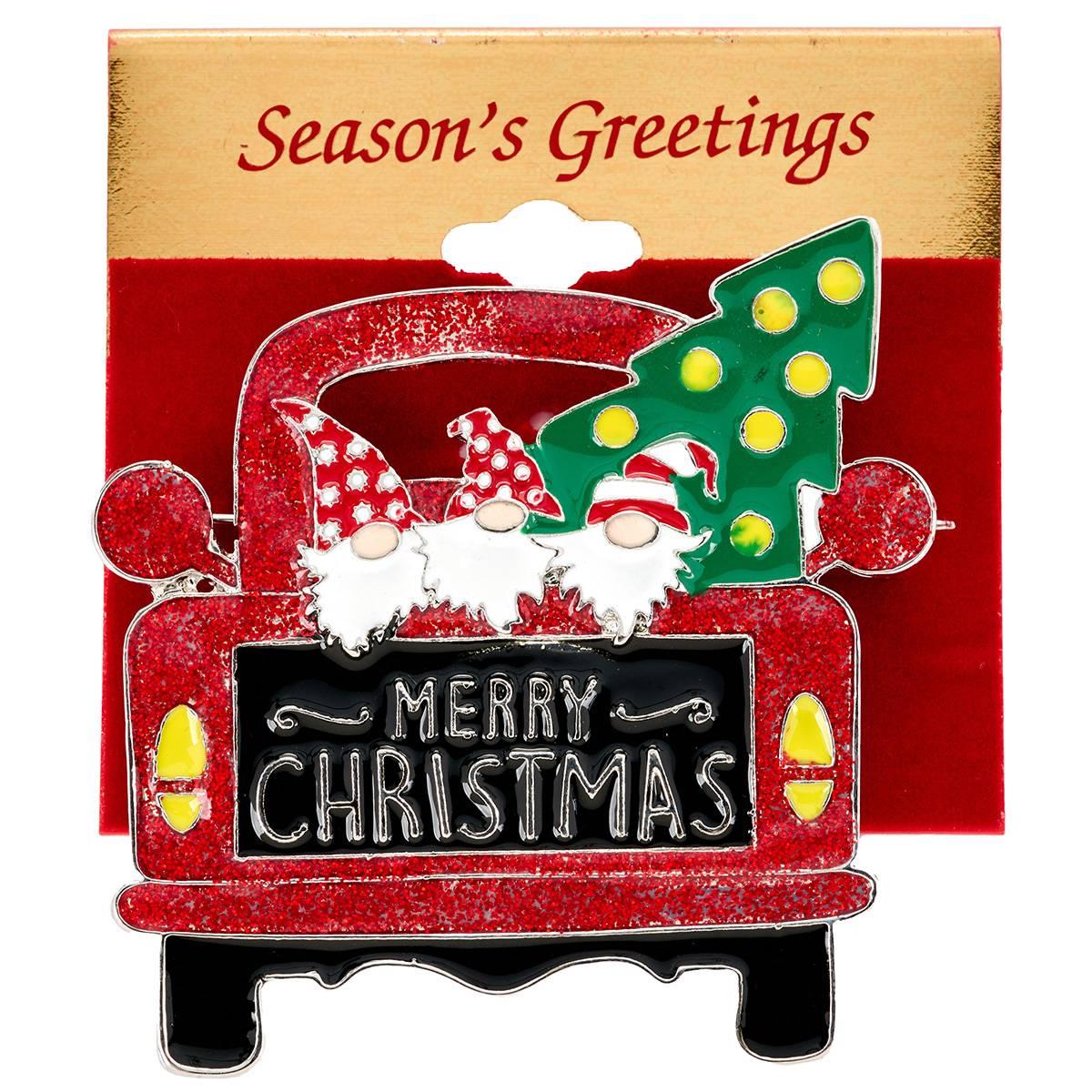 Click here for Silver-Tone Truck with Gnomes Pin prices