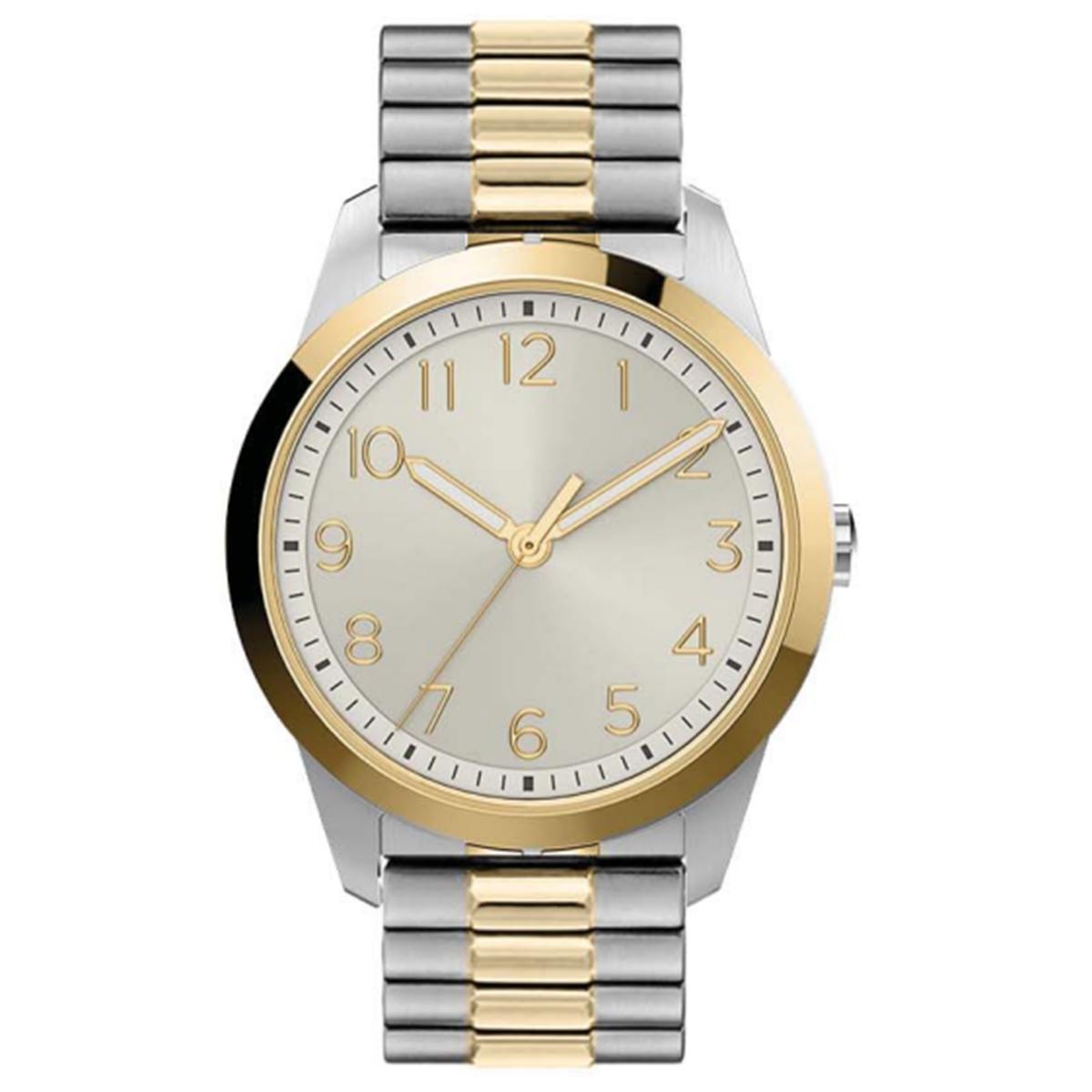 Click here for Mens Silver-Tone Sunray Dial Analog-Quartz Watch -... prices