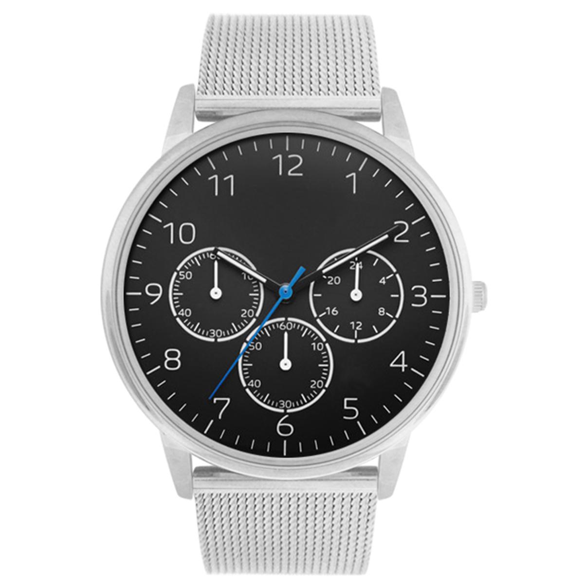 Click here for Mens Silver-Tone Mesh Bracelet Analog Watch - 7883... prices